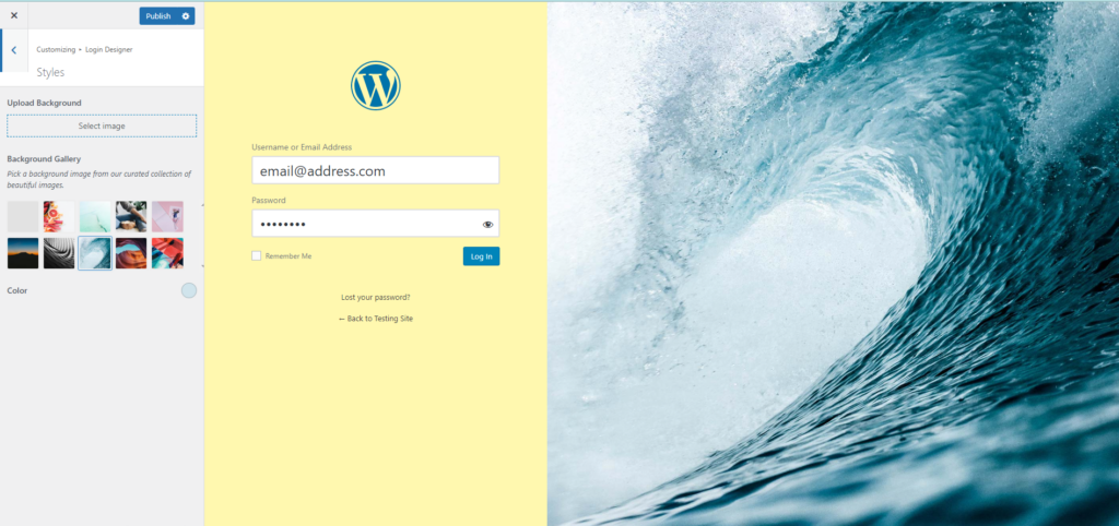 stylish look - Login Designer